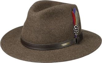 Stetson Chapeau Powell Traveller pour Homme d´Exterieur (XL (60-61 cm) - Marron)