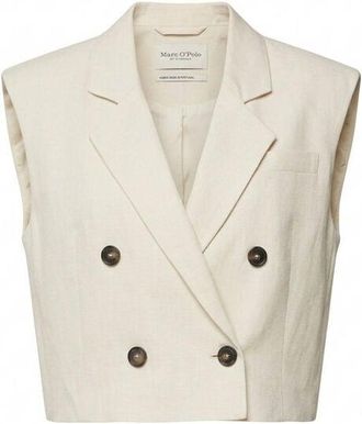 Marc O'Polo Damen Weste aus Leinenmix