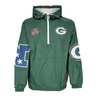 Mitchell & Ness Green Bay Packers Windbreaker Anorak Jacke - - Sport - Herren - Gr&uuml;n - S
