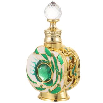 Hemobllo Nachf&uuml;llbare Vintage Parf&uuml;mflasche aus Glas 12 ml f&uuml;r &Auml;therische &Ouml;le und Duftmischungen f&uuml;r Spa und Zuhause