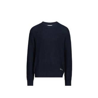 Les Deux Beides - verlegen Baumwollpullover - blau