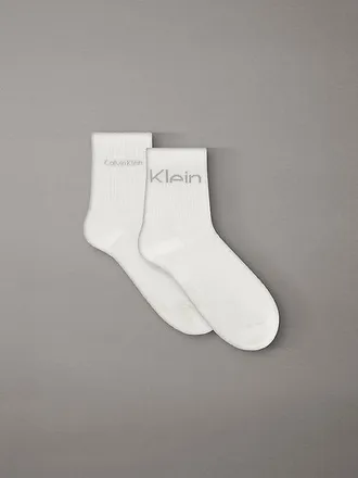 Calvin Klein Lot de 2 paires de chaussettes de cheville en coton doux et extensible