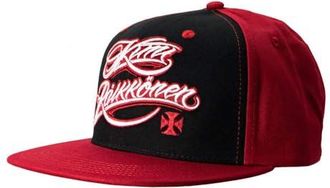 West Coast Choppers Kimi Cross Casquette snapback avec logo Rouge/noir