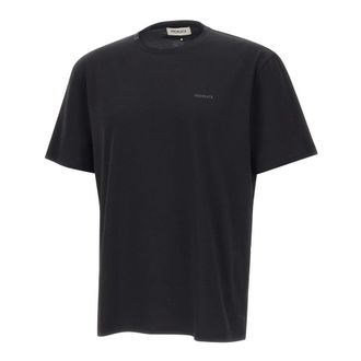 Premiata Cotton Logo T-Shirt - - Tops - Herren - Schwarzk - L
