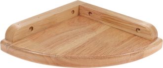 DOITOOL Wei&szlig;es Fan Shape Wand eckregal aus Umweltfreundlichem mit Wasserfestem Feuchtigkeitsbest&auml;ndigem Material Rundem Design und Stabiler Tragkraft f&uuml;r K&uuml;ch