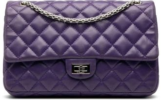 Chanel Hobo Bags - Quilted Lambskin Reissue 2.55 Double Flap 226 - Gr. unisize - in Orange - f&uuml;r Damen