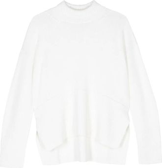 Dondup Femme, Pulls, Beige, Taille: 36 FR Maglia dolcevita over