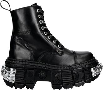 New Rock Femme, Chaussures, Noir, Taille: 40 EU Bottes &agrave; cheville