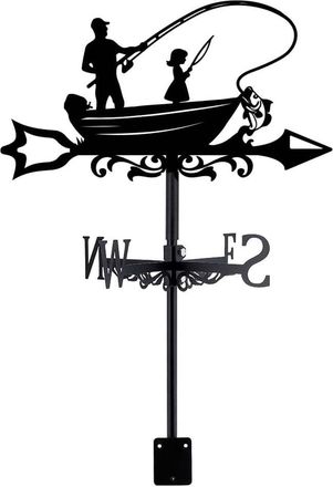 Generic Wetterfahne Die Wetterfahne Zeigt Die Windrichtung an Windanzeiger f&uuml;R Den Au&szlig;Enbereich Garten Oder Terrasse(A9)