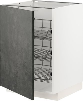 IKEA METOD Unterschrank mit Drahtkörben