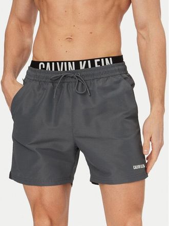 Calvin Klein Swimwear Badeshorts LV00N61015 Dunkelgrau Regular Fit