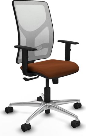 Piqueras y Crespo Stuhl aus Netzstoff mit 1D-Armlehnen, h&ouml;henverstellbare Lendenwirbelst&uuml;tze. Ausgestattet mit 3 Positionen und Schneideschaum. Mit Rollen von 65 mm Nyl