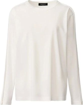 Fabiana Filippi Femme, Tops, Blanc, Taille: 42 FR Jersey Long Sleeve Top
