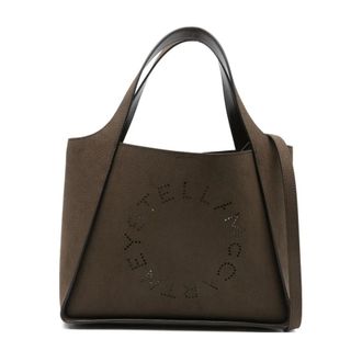 Stella McCartney Femme, Sacs, Brun, Taille: ONE Size Logo Tote Bag