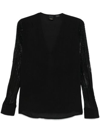 Pinko Le Mans Bluse - Schwarz