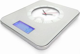 Nerthus Kitchenware FIH 230 Ebene, mit Uhr, Grau