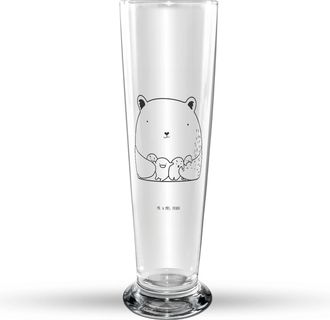 Mr. & Mrs. Panda Bierglas B&auml;r Gef&uuml;hl - Geschenk, Verr&uuml;ckt, Durchgedreht, Pintglas, Wahnsinn, Bierkrug, Kunststoff, Teddy, Weizenglas, Craft Beer Glas, Bier