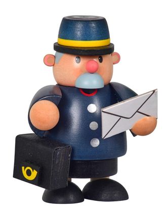 KWO Olbernhau Räuchermann Postbote Mini