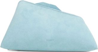 The Attico 8.30PM Clutch aus Wildleder - Blau