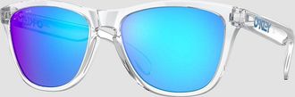 Oakley Frogskins Crystal Clear Sonnenbrille prizm sapphire