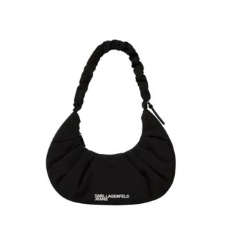 Karl Lagerfeld Femme, Sacs, Noir, Taille: ONE Size KLJ Nylon Gathered Sm Hobo