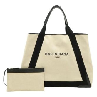 Balenciaga Pre-owned Canvas Tote Bag - - Pre-owned - Damen - Beige - ONE SIZE