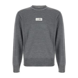 Maison Margiela Rundhals-Strickware - - Knitwear - Herren - Grau - XL