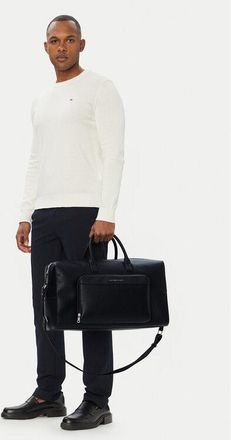 Tommy Hilfiger Wochenendtasche Th Central Duffle AM0AM14739 Schwarz