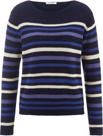 Peter Hahn Pullover U-Boot-Ausschnitt Peter Hahn blau