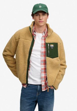Superdry Sweatjacke MOUNTAIN FULL ZIP FLEECE Relaxed Fit, mit Rei&szlig;verschluss, aus Fleece