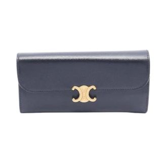 Celine Pre-owned Large Wallet Triomphe Lange Geldb&ouml;rse - - Pre-owned - Damen - Schwarzk - ONE SIZE