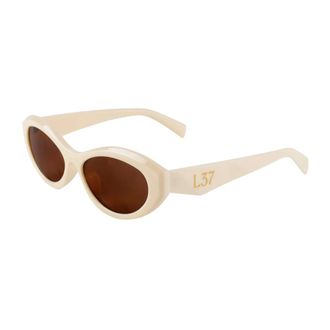 L37 Femme, Accessoires, Beige, Taille: ONE Size Lunettes de soleil élégantes
