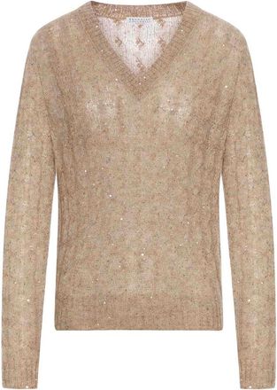 Brunello Cucinelli Pullover mit V-Ausschnitt