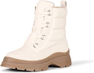 Amazon Essentials Bottines matelassées à Lacets Femme, Ivoire, 41 EU