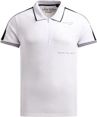 Camp David Poloshirt mit reflektierenden Details