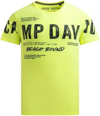 Camp David Rundhalsshirt mit Baumwolle