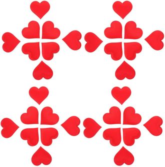 BESPORTBLE 500 St&uuml;ck Herzkonfetti Valentinstag Tischdekoration Rot 35cm Romantisches Herzdeko f&uuml;r Hochzeiten und Feiern Vielseitiges Konfetti als Vasenf&uuml;ller und