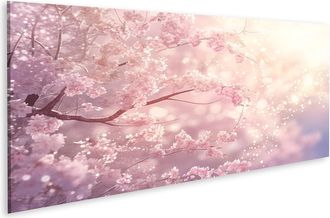 Islandburner Bild auf Leinwand Kirschbl&uuml;tenzauber im Fr&uuml;hlingslicht Bilder Wandbilder Poster