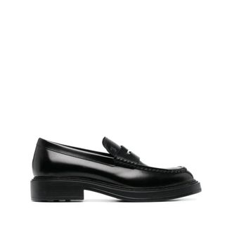 Tod's Leder Slipper Schuh - - Shoes - Herren - Schwarzk - 45 EU