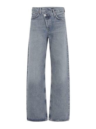 A Gold E Straight Leg Jeans - Blau