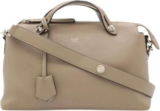 Fendi Pre-owned By The Way Leather 2way Bag - Femme - Pre-owned - Beige - Taille: ONE Size