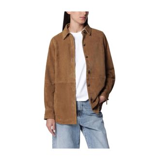 R&oacute;he Femme, Vestes, Brun, Taille: 34 FR Pankou Overshirt