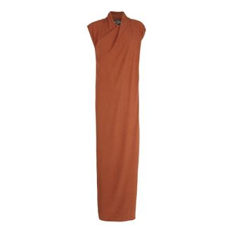 Cortana Amanita- langes rotes Lavaschicht Seidenstretchkleid - - Dresses - Damen - Rot - 2XS