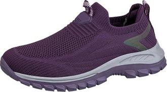 Generico Slip On Sneakers Chaussures de marche respirantes Chaussures de marche l&eacute;g&egrave;res Chaussures de sport plates dext&eacute;rieur antid&eacute;rapantes Chaussures de spor