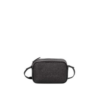 Brunello Cucinelli Femme, Sacs, Noir, Taille: ONE Size Monili Embellished Camera Bag