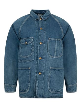 Orslow 1950s Coverall Jeansjacke mit aufgesetzten Taschen - Blau