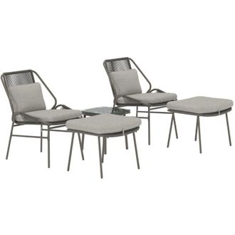 ebuy24 Zakynthos Loungeset braun
