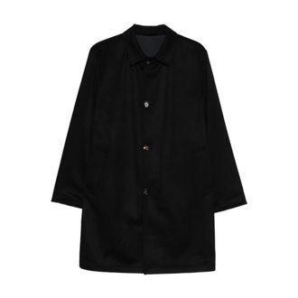 Kired Kired, Homme, Manteaux, Noir, Taille: M Manteau Boutonn&eacute;