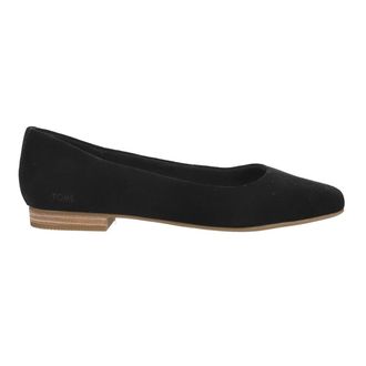 Toms Briella Ballerinas für Damen, Schwarze Velourslederoptik, 37.5 EU