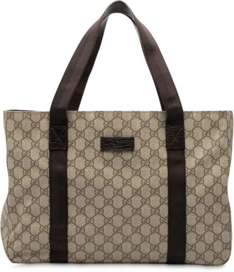 Gucci Shopper - GG Supreme Tote - Gr. unisize - in Braun - f&uuml;r Damen